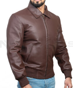 Happy Days The Fonz aka Fonzie Brown Leather Jacket | NYC Jackets