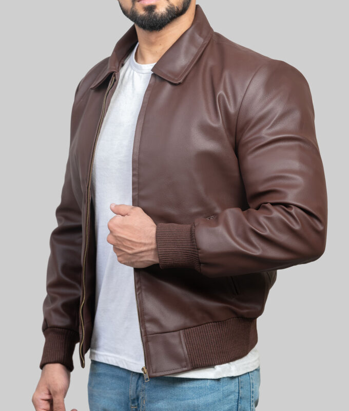 Happy Days The Fonz aka Fonzie Brown Leather Jacket | NYC Jackets