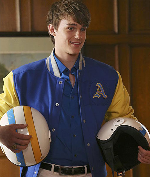 Descendants Mitchell Hope King Ben A Logo Letterman Varsity Jacket