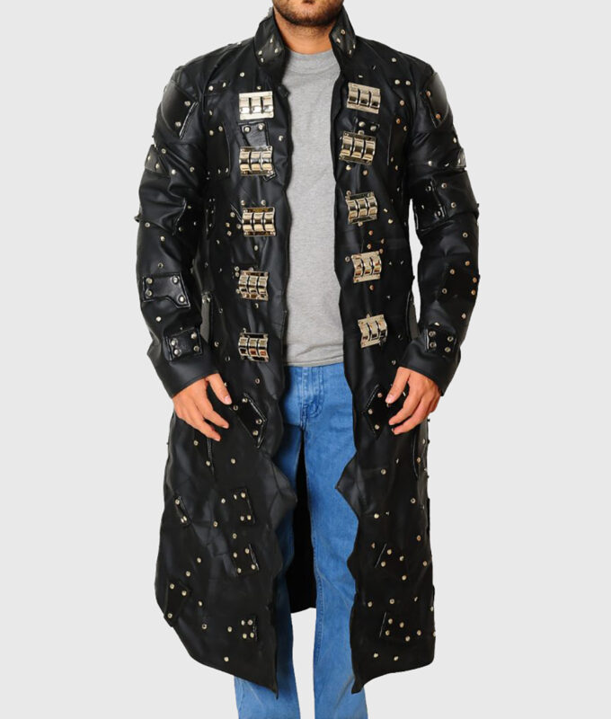 WWE Mattel Edge Elite Leather Black Long Coat - NycJackets
