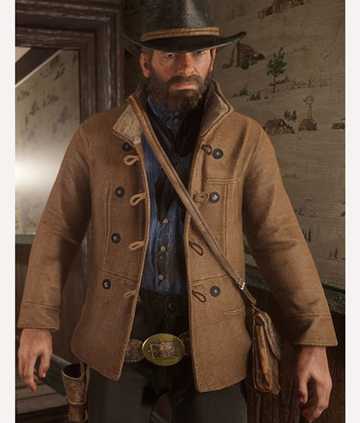 Red Dead Redemption 2 Scout Jacket | Brown Shearling Jacket