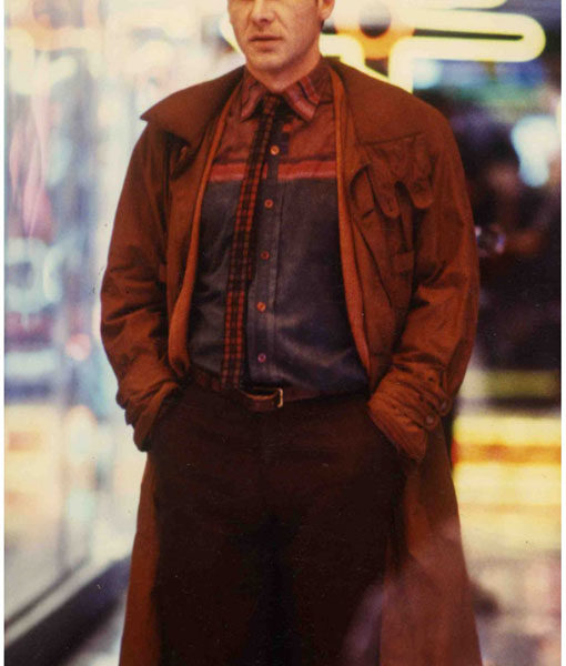 Rick Deckard Harrison Ford Blade Runner 1982 Brown Trench Coat