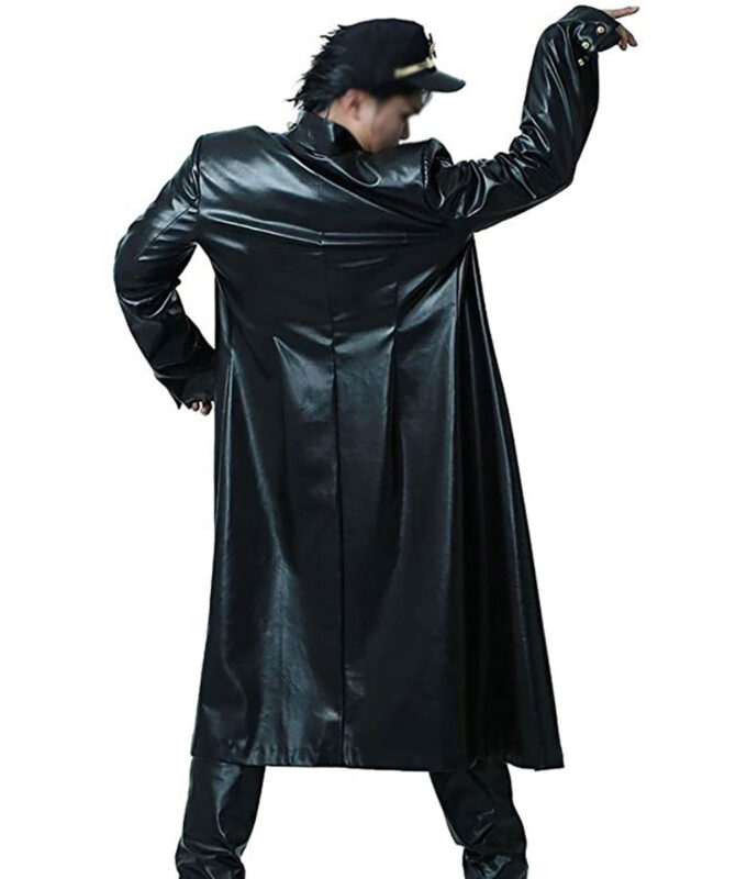 Jotaro Kujo Black JoJo's Bizarre Adventure Coat | Daisuke Ono Coat with ...