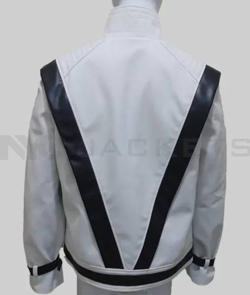 Michael Jackson White Thriller Leather Jacket - NycJacket