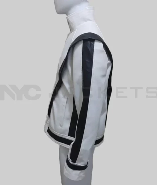 Michael Jackson White Thriller Leather Jacket - NycJacket