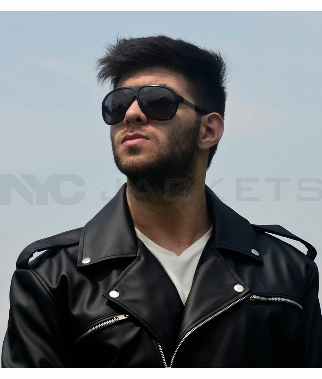 Takayuki Yagami Black Leather Biker Jacket - Lost Judgement Yagami ...