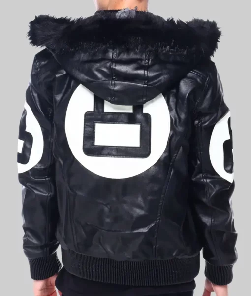 Black Leather 8 Ball Jacket - 8 Ball Bomber Jacket | NYC Jackets