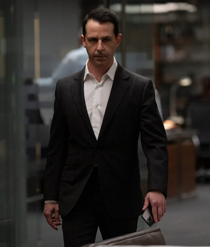 Succession - Jeremy Strong (Kendall Roy) Black Blazer
