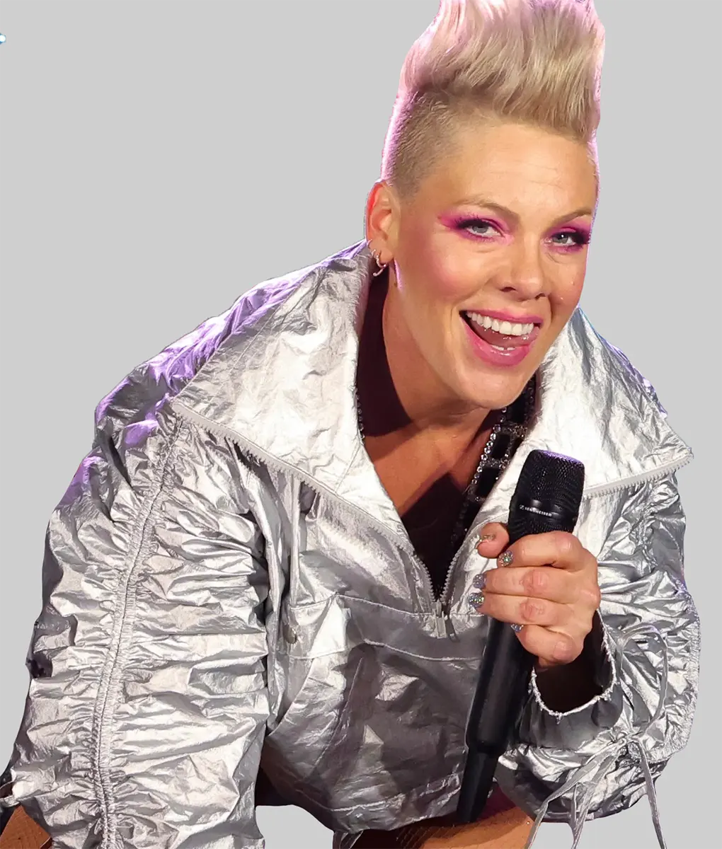 Summer Carnival Tour 2023 - P!nk Silver Cropped Jacket