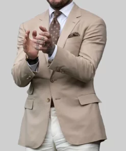 David Beckham Beige Blazer | NYC Jackets