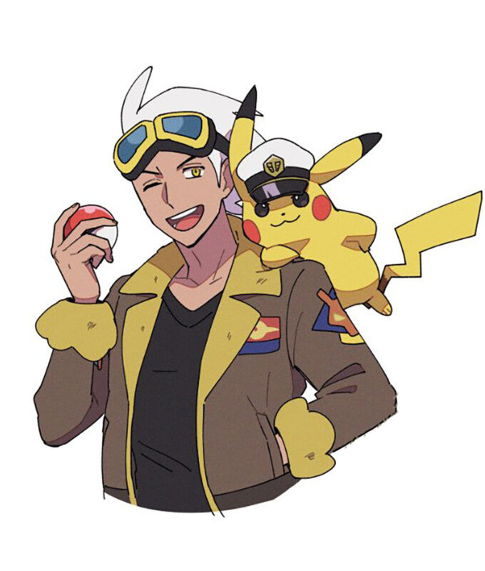 Pokemon Professor Friede Aviator Jacket | NYC Jackets
