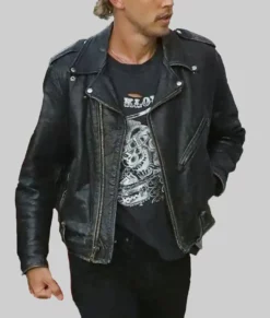 Austin Butler Black Biker Jacket | NYC Jackets