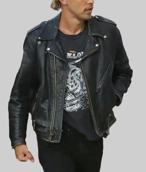Austin Butler Black Biker Jacket | NYC Jackets