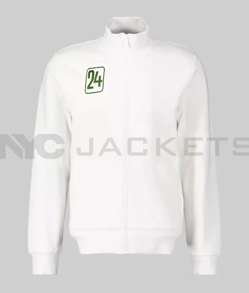 Novak Djokovic White Track Jacket | NYC Jackets