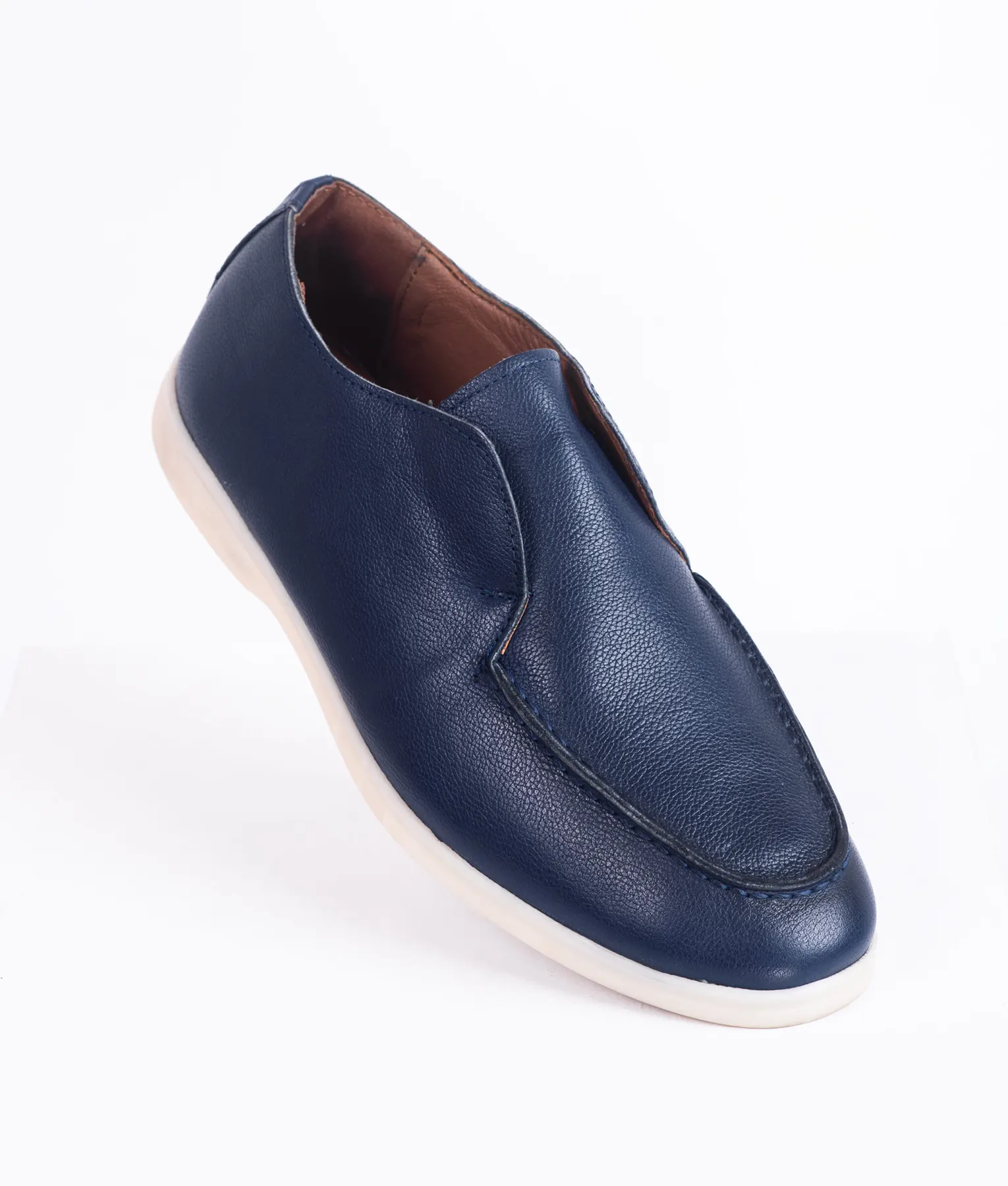 Timon Blue Dress Leather Loafers | NYC Jackets