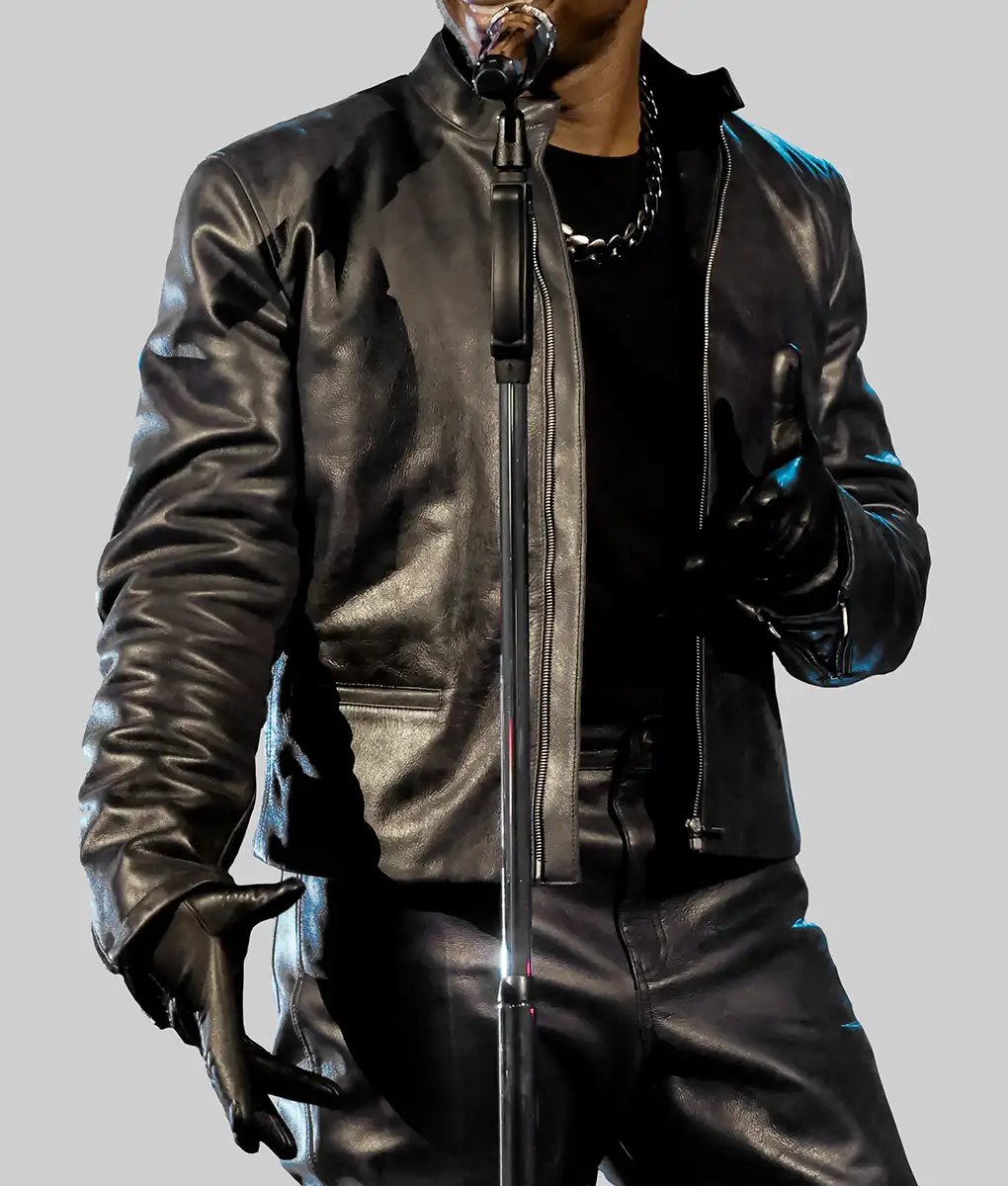 Usher Black Leather Jacket | NYC Jackets