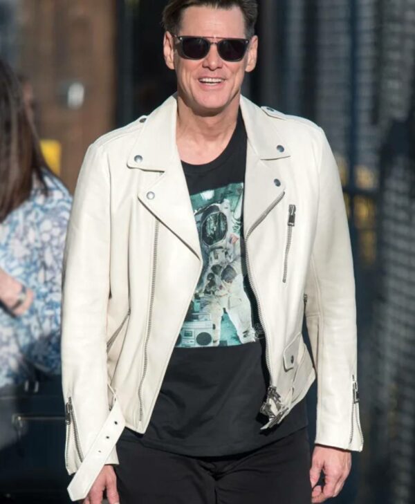 Jim Carrey Blue Leather Jacket | NYC Jackets