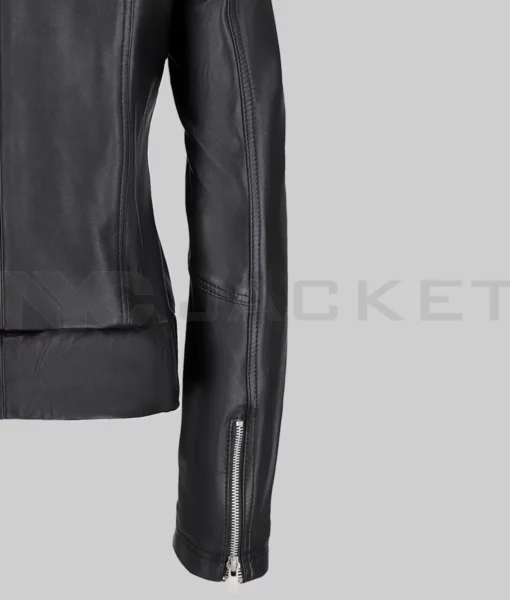 Marina Bow Leather Jacket
