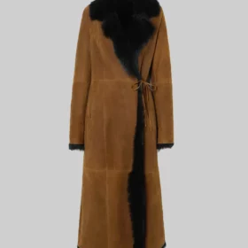 Emily Ratajkowski Brown Fur Coat | NYC Jackets
