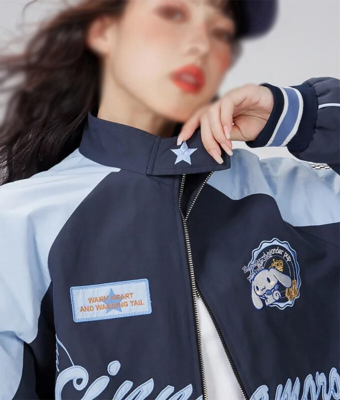 Cinnamoroll Racer Jacket | Cinnamoroll Sanrio Racer Jacket