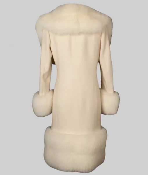 Kelly Clarkson White Fur Coat - Kelly Clarkson Fur Coat | NYC Jackets