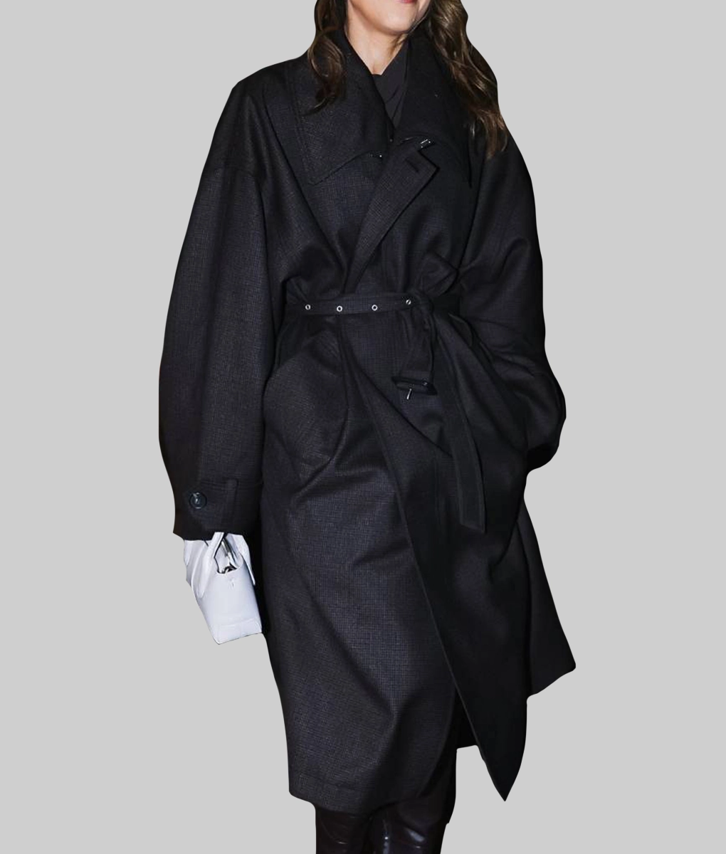 Jessica Alba Black Trench Coat | NYC Jackets