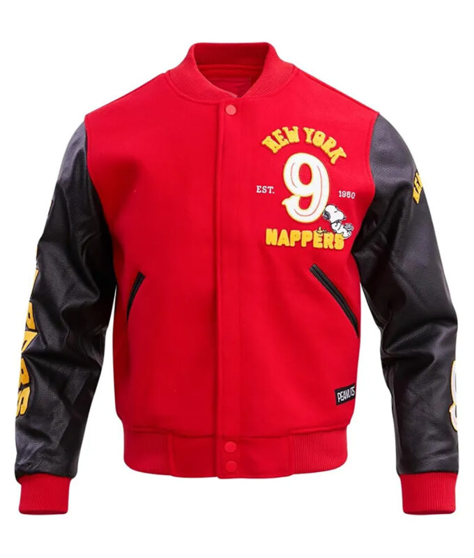 Peanuts Snoopy New York Nappers Varsity Jacket | NYC Jackets
