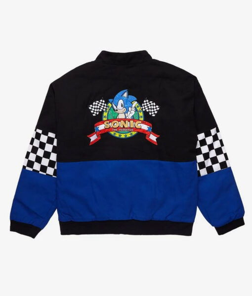 Sonic the Hedgehog Checkered Racing Jacket | NYC Jackets