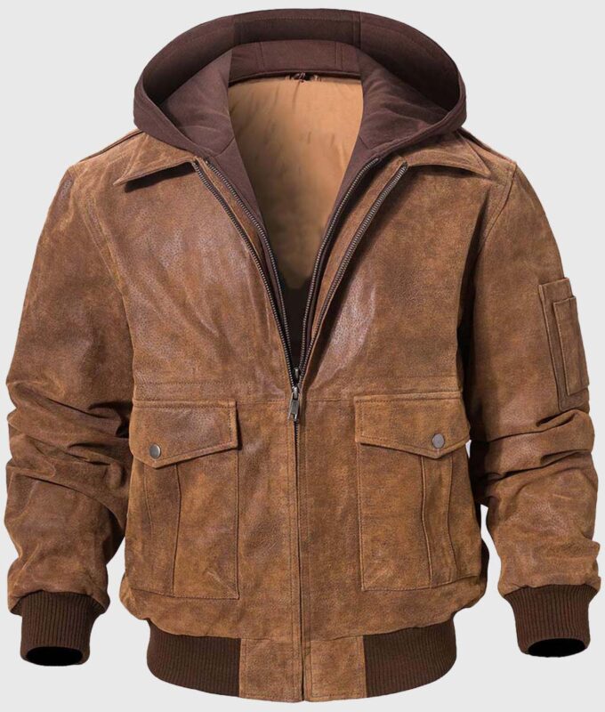 Men's Leather Jackets with Hood | Men's Hooded Leather Jackets | NYC ...