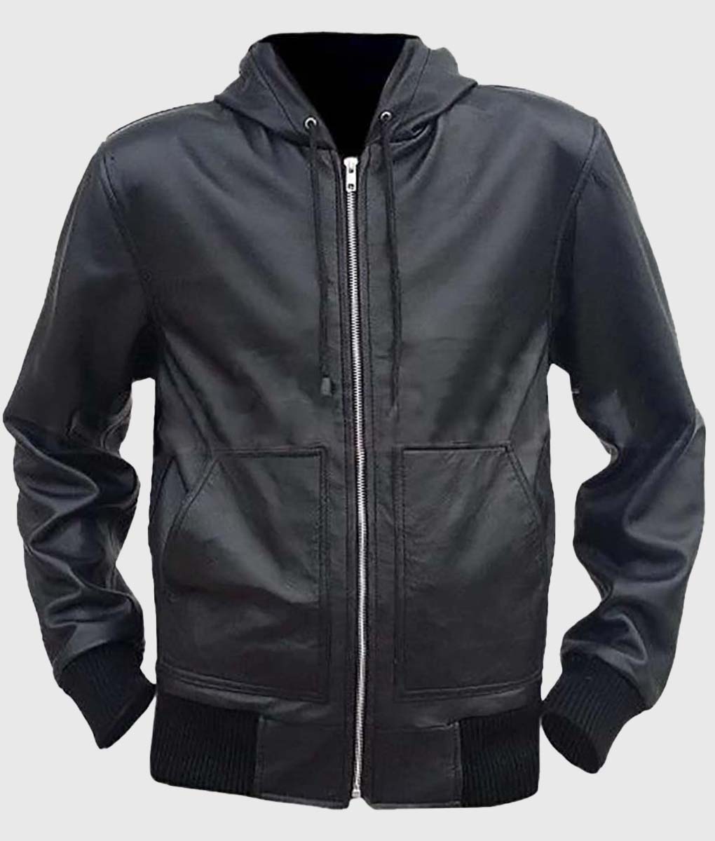 Men's Leather Jackets with Hood | Men's Hooded Leather Jackets | NYC ...
