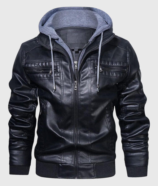 Mens Hooded Jackets | Buy Men's Leather Hooded Jackets Online | NYC Jackets