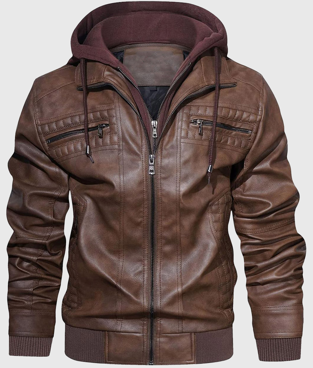 Mens Hooded Jackets | Buy Men's Leather Hooded Jackets Online | NYC Jackets