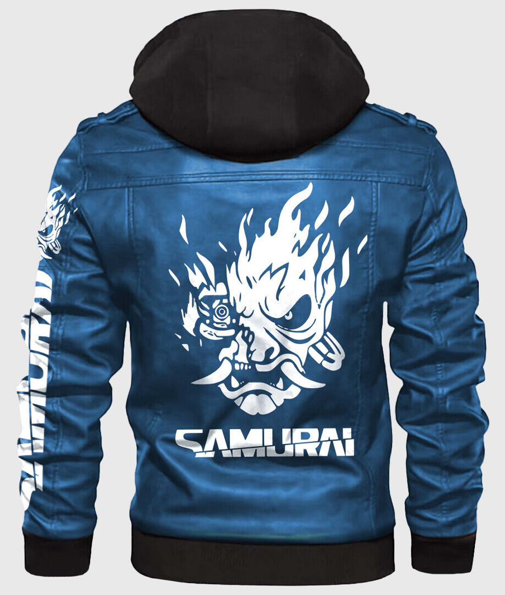 Cyberpunk 2077 Blue Samurai Jacket| NYC Jackets
