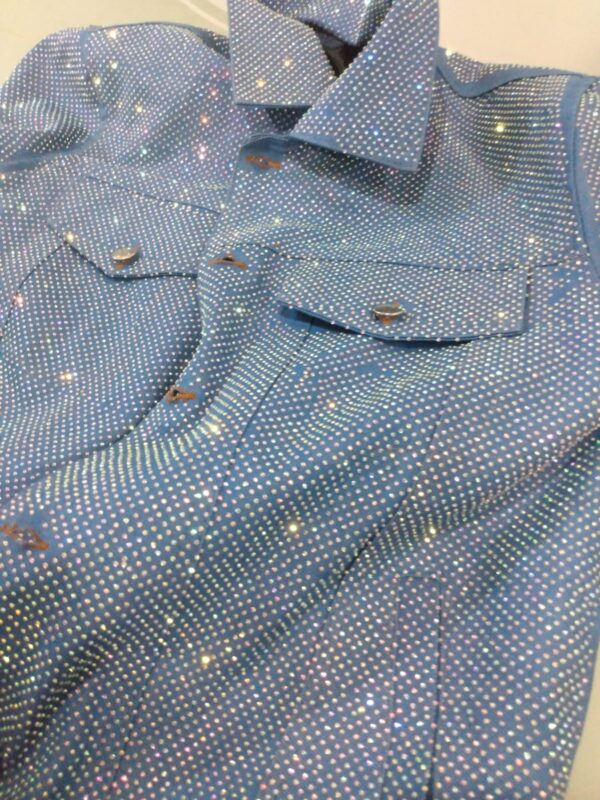 J Balvin Coachella Sparkly Jean Jacket | NYC Jackets