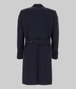 Andrew Tate Navy Blue Wool Coat | NYC Jackets