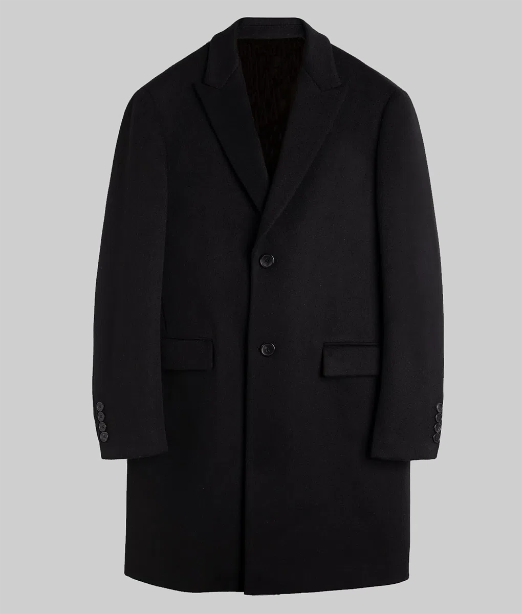 It Ends with Us Justin Baldoni (Ryle Kincaid) Black Wool Coat | NYC Jackets