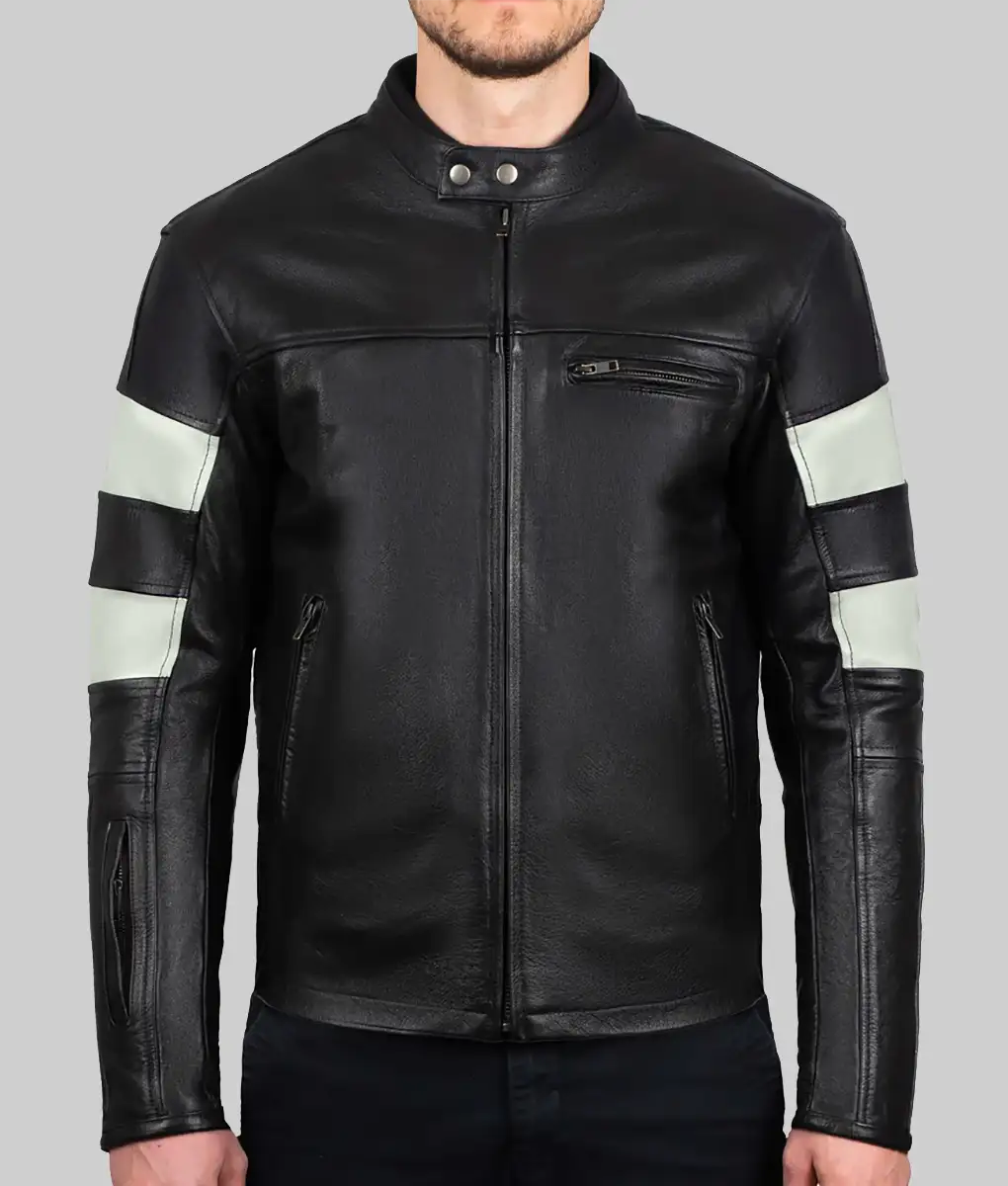 Keanu Reeves Black Leather Biker Jacket | NYC Jackets