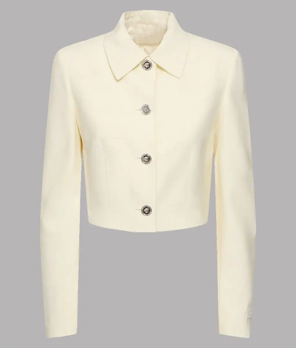 Republican National Convention Ivanka Trump White Button Up Cropped Jacket
