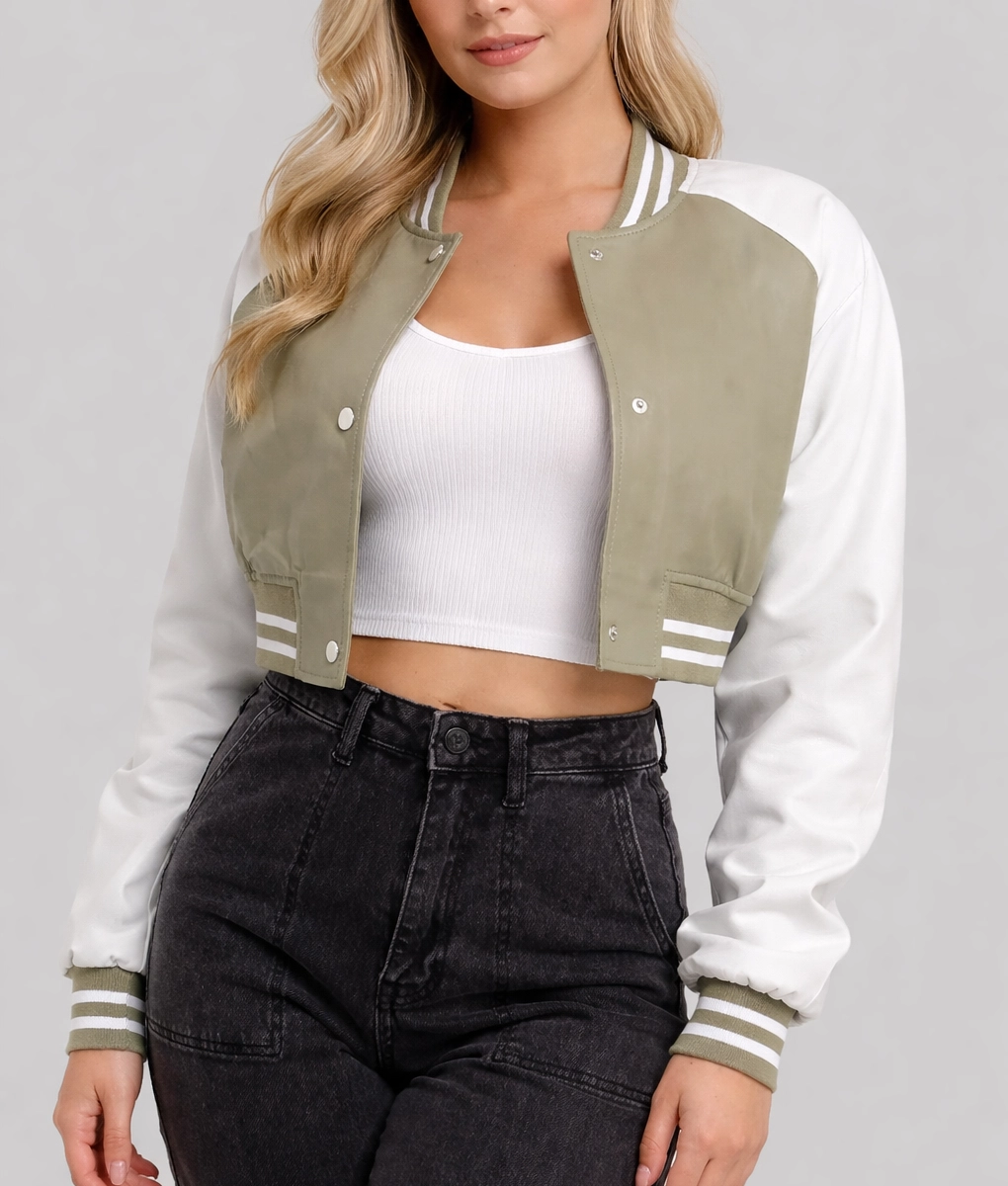 Adele Women's Burgundy Leather Varsity Jacket | NYC Jackets