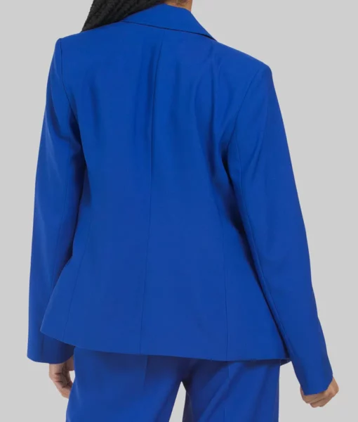 Emily in Paris Lily Collins (Emily Cooper) Blue Suit | NYC Jackets