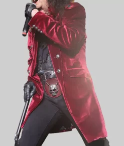 Concert at Park City Arena Alice Cooper Red Velvet Coat | NYC Jackets