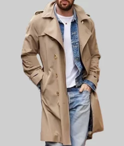 Aaron Taylor Johnson Beige Trench Coat | NYC Jackets