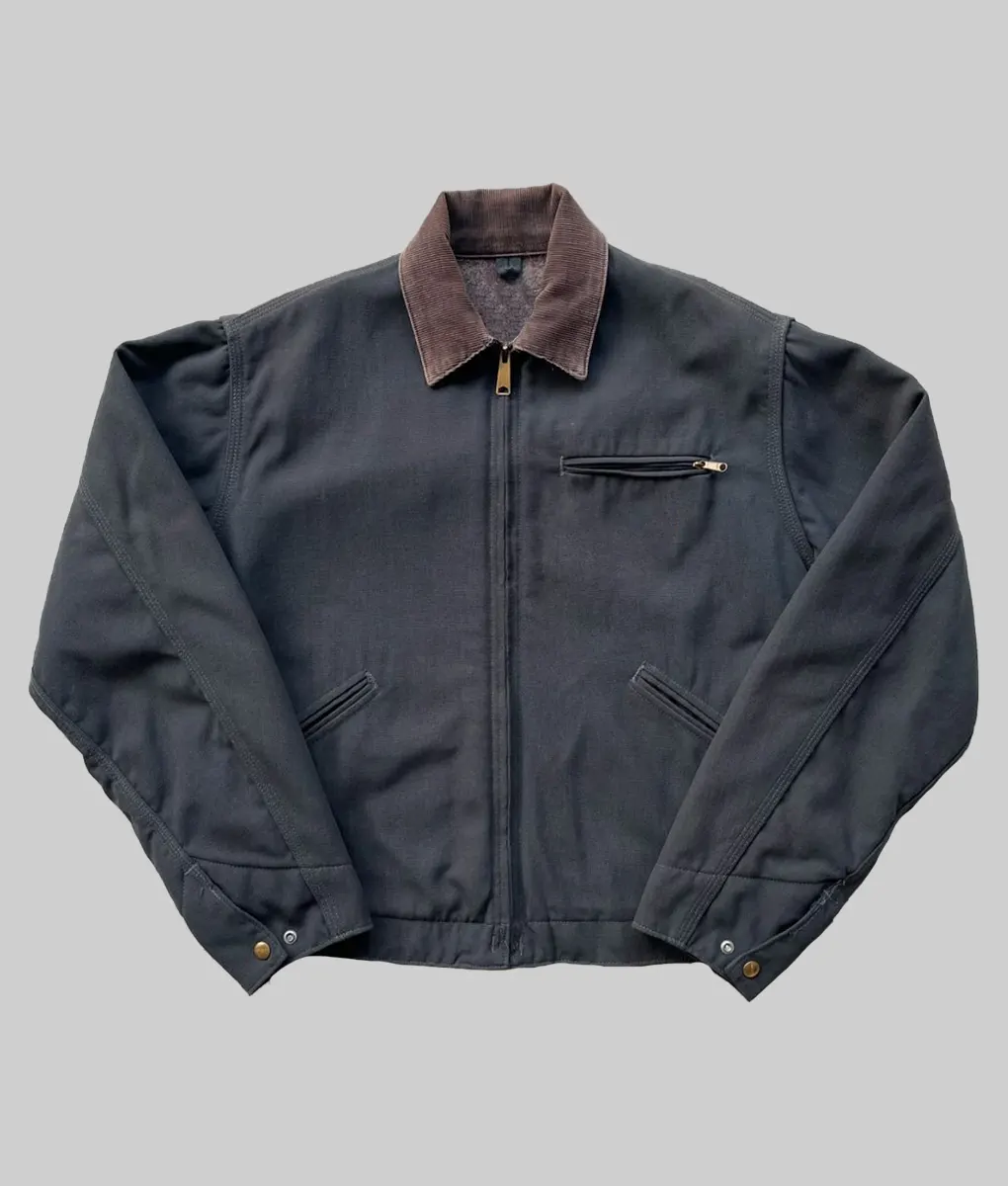 Austin Butler Charcoal Black Cotton Jacket | NYC Jackets