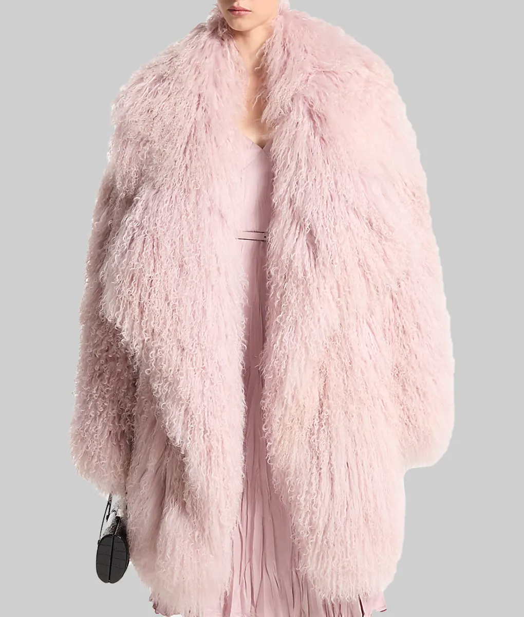 Golden Heart Awards Jessica Wang Pink Fur Coat | NYC Jackets