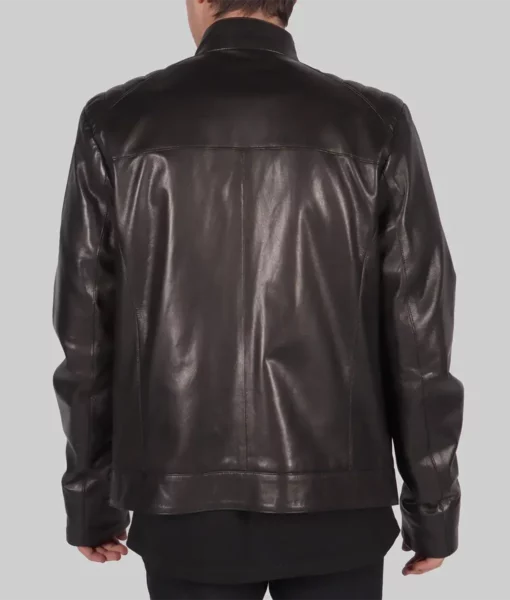 Max Mens Black Leather Jacket | NYC Jackets