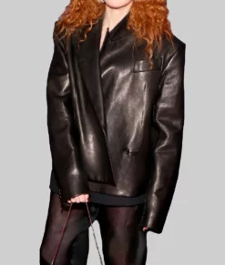 Natasha Lyonne Black Leather Blazer | NYC Jackets