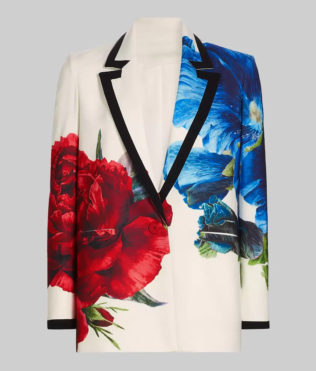 Elsbeth Season 2 Carrie Preston Floral Blazer | NYC Jackets