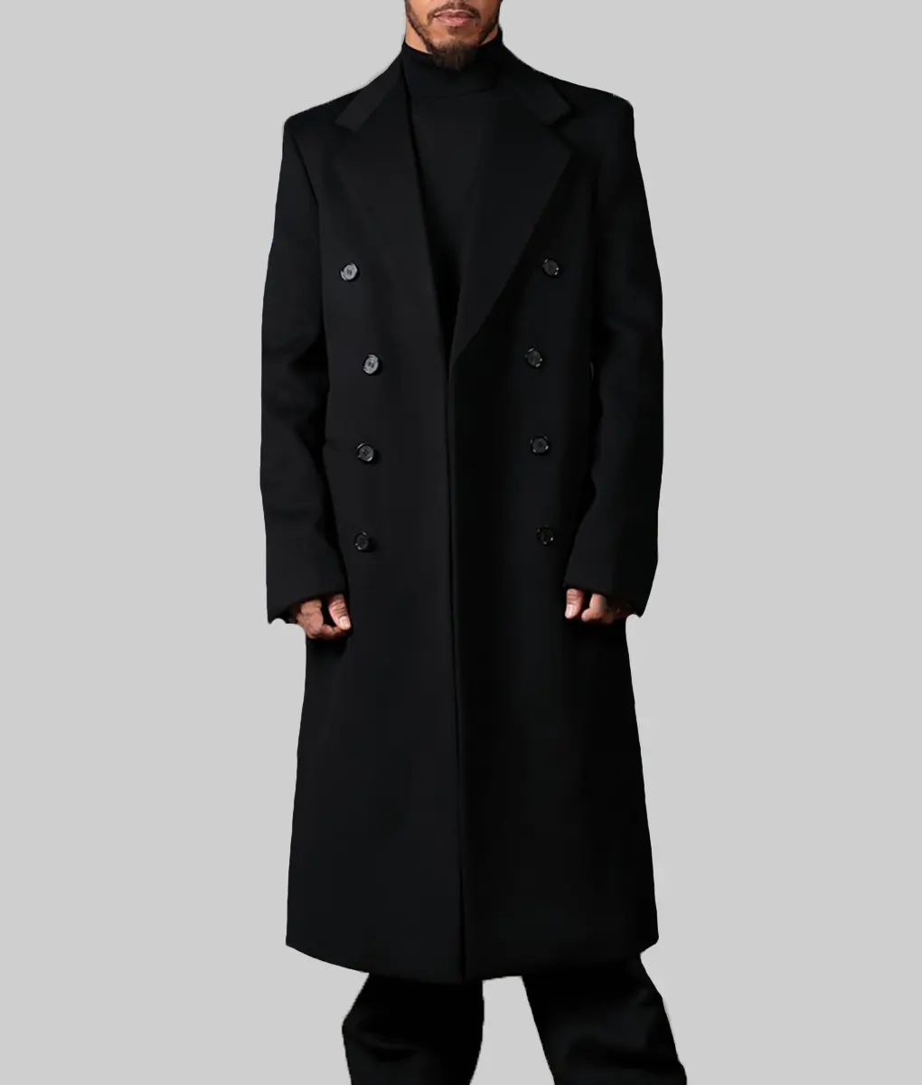 Met Gala Lewis Hamilton Black Double Breasted Coat | NYC Jackets