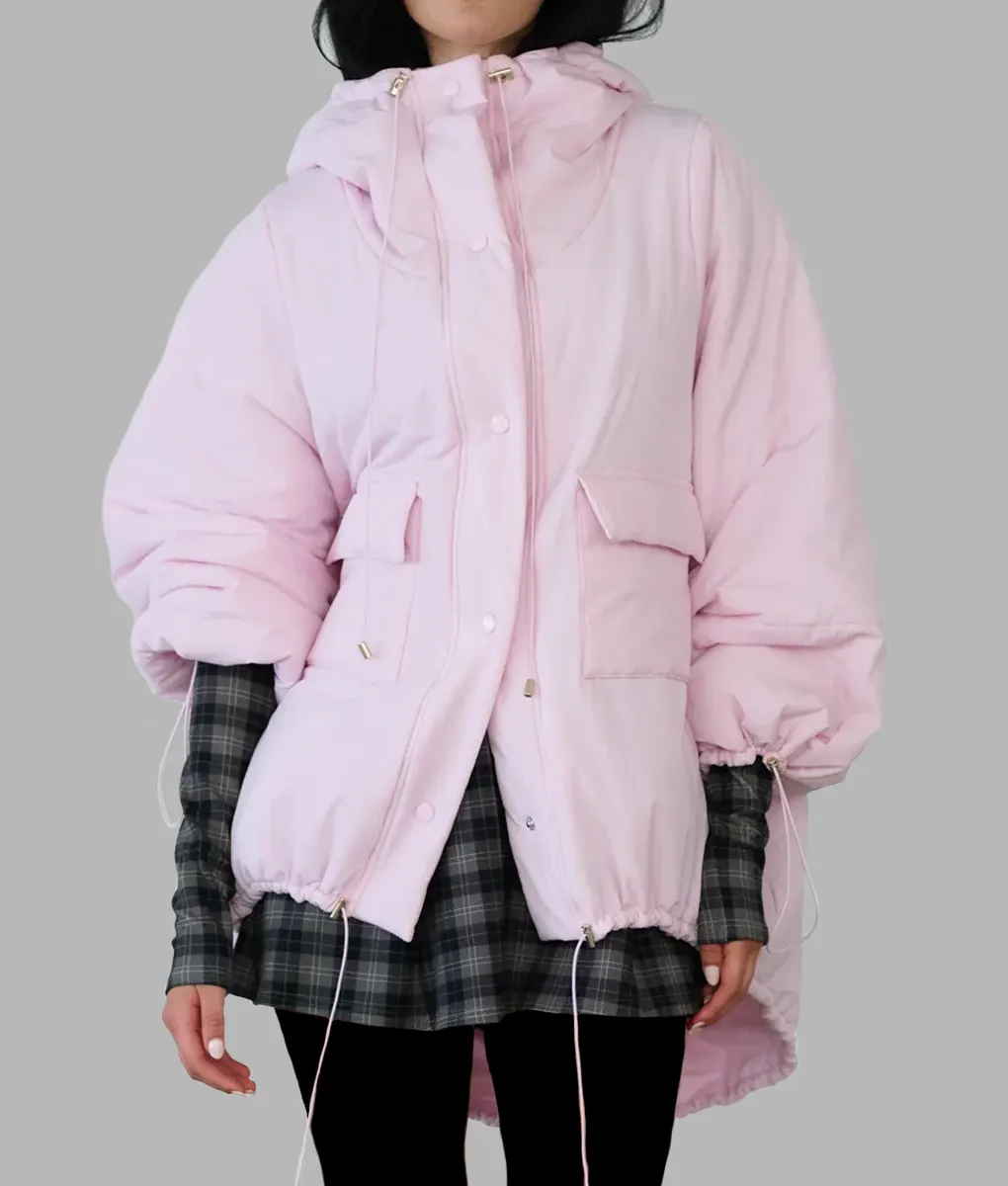 Moriah Rose aka Poppy Oversized Pink Puffer Jacket | NYC Jackets