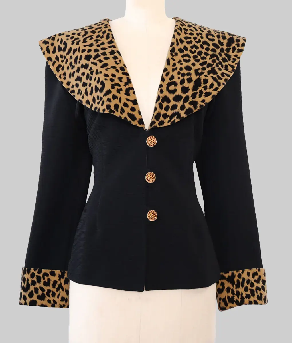 Sabrina Carpenter Leopard Collar Blazer | NYC Jackets